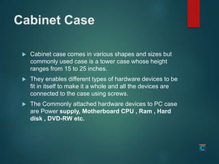 What is computer hardware and software | PPTX