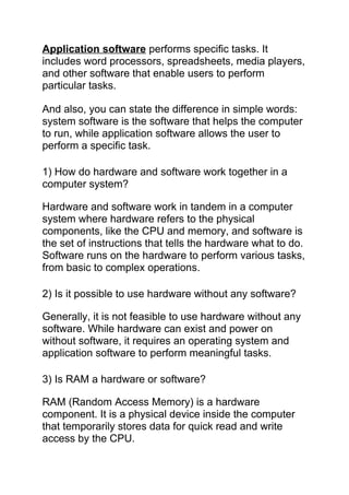 What Is Computer Hardware and software.docx
