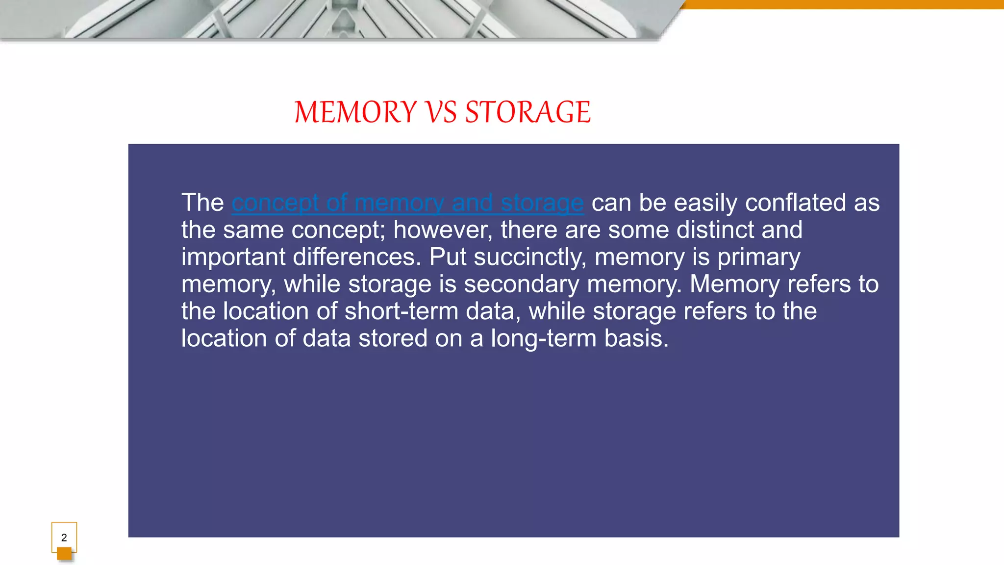 What is memory | PPTX