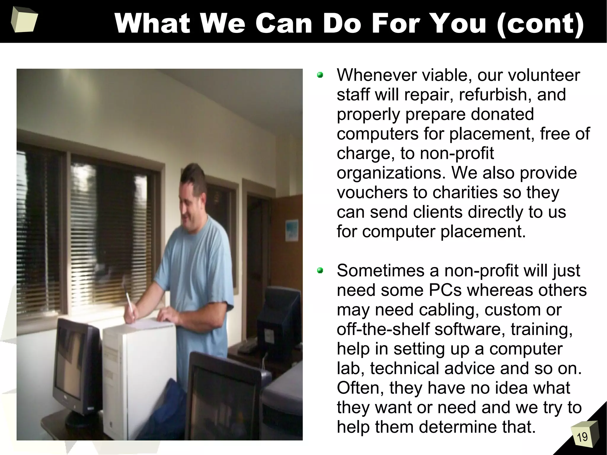 What is Computers for Charity? | PDF