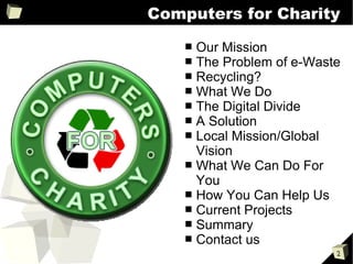 What is Computers for Charity? | PDF
