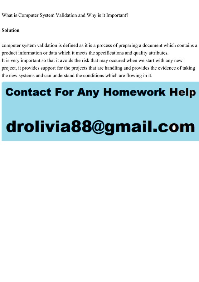 What is Computer System Validation and Why is it ImportantSolut.pdf