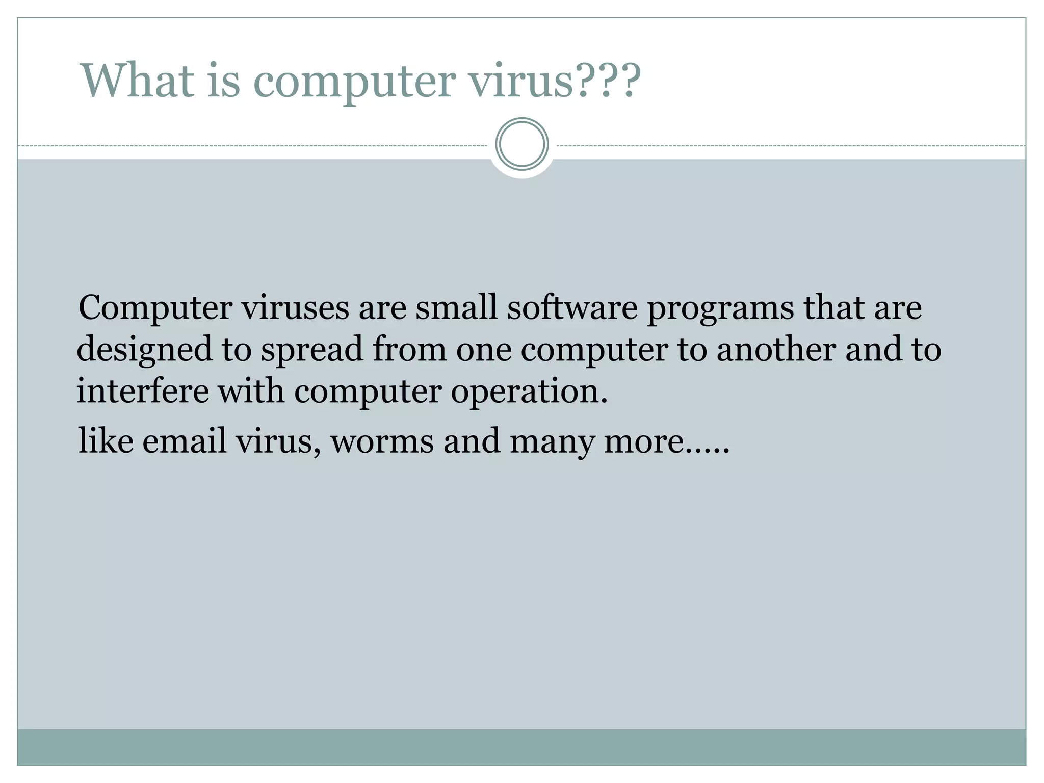 ppt on antivirus and computer virus | PPT