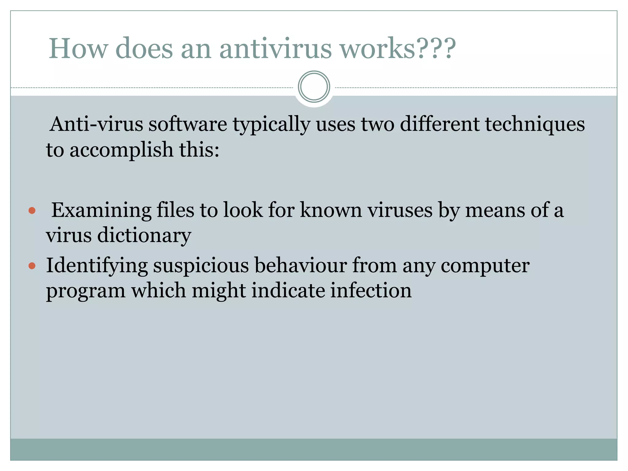 ppt on antivirus and computer virus | PPT