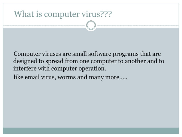 ppt on antivirus and computer virus | PPT