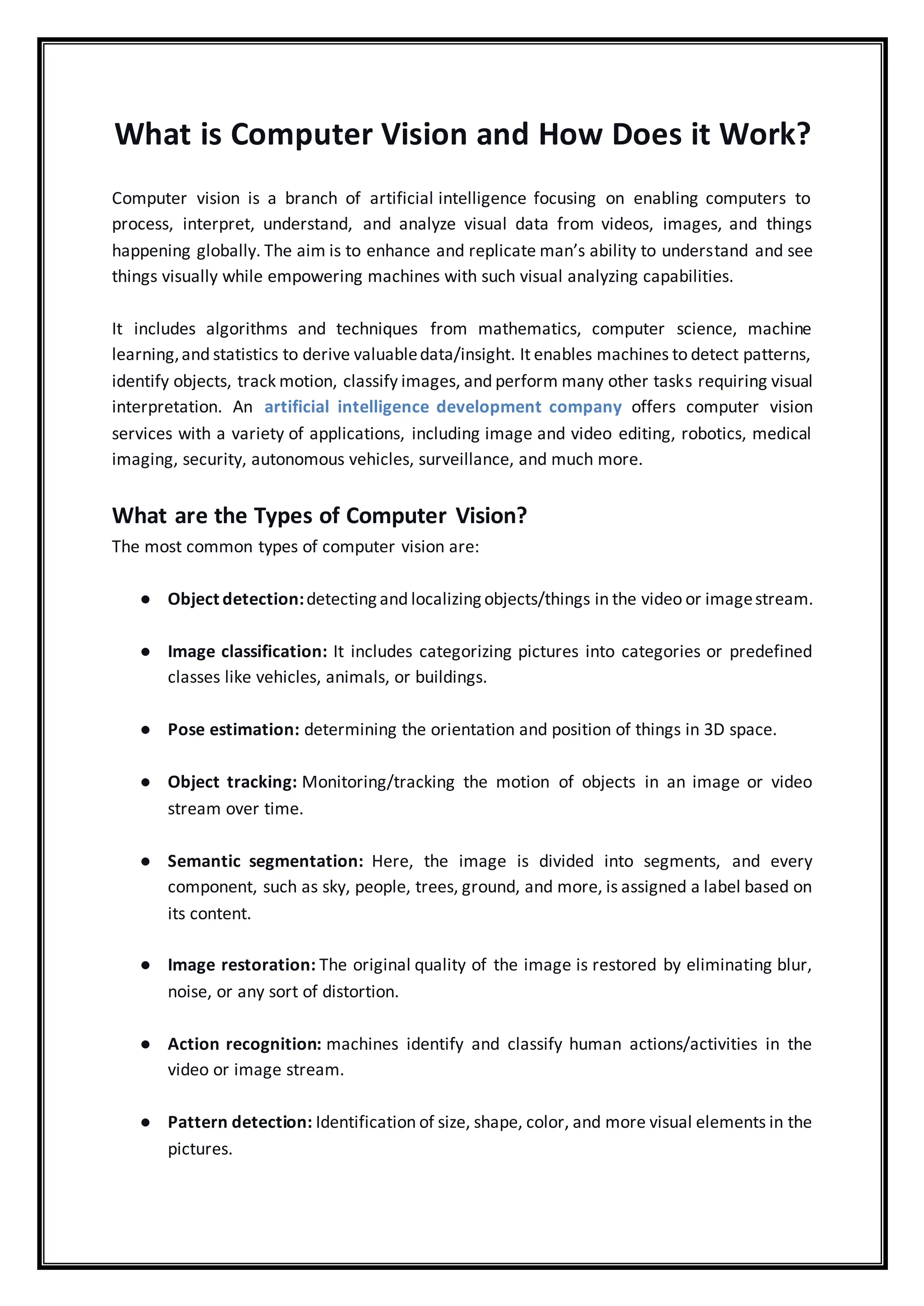 What is Computer Vision and How Does it Work.pdf