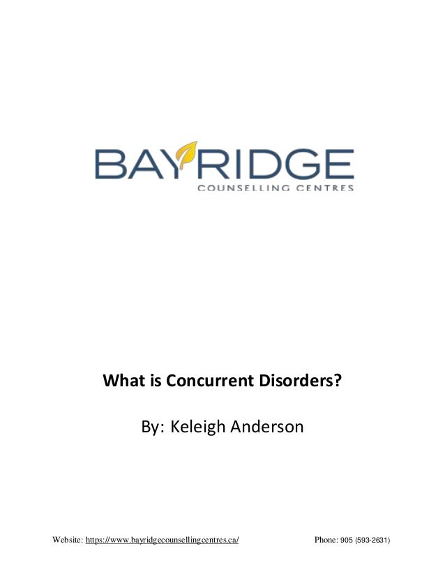What is Concurrent Disorders