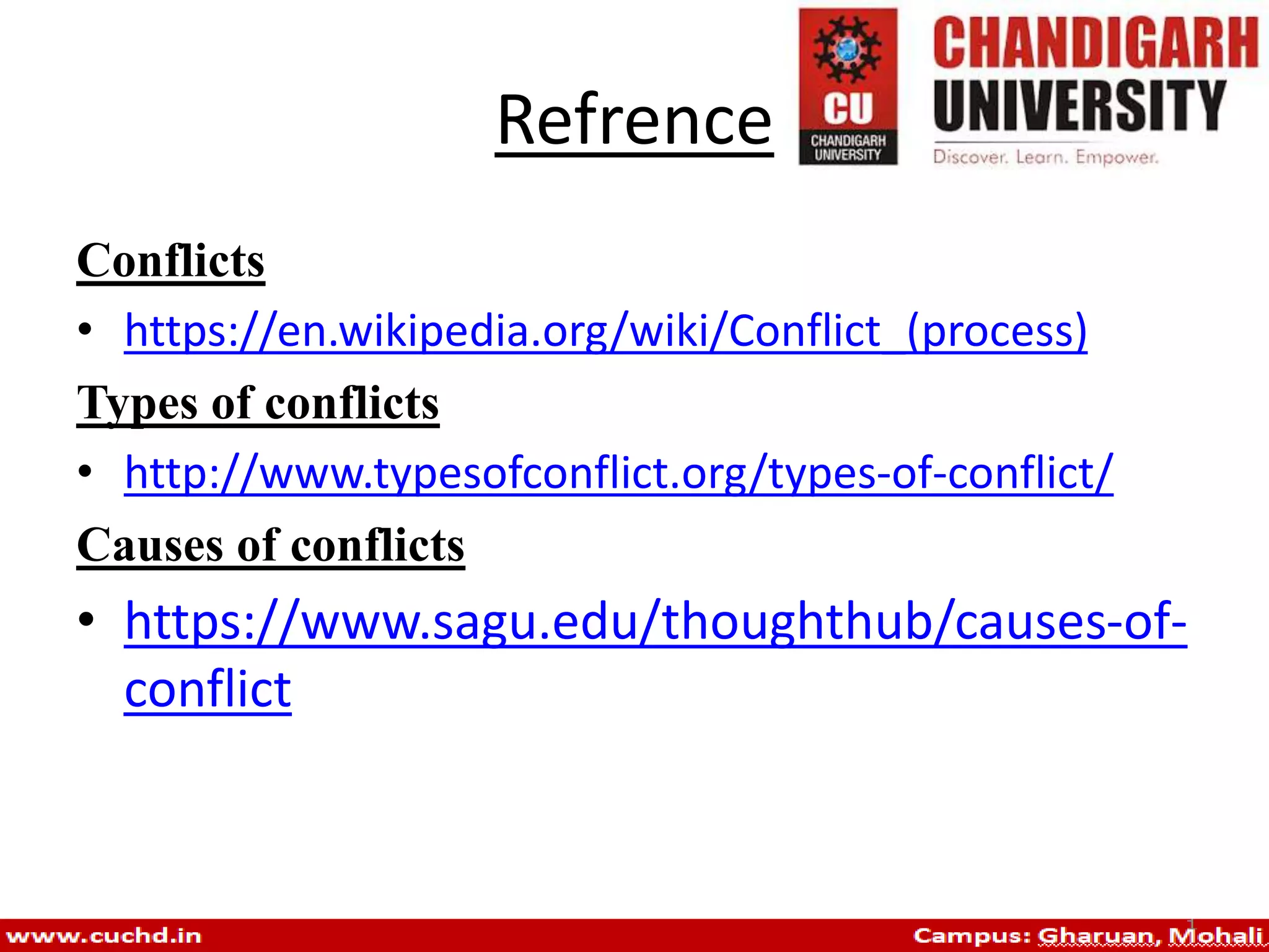 What is conflict and why it happens | PPTX