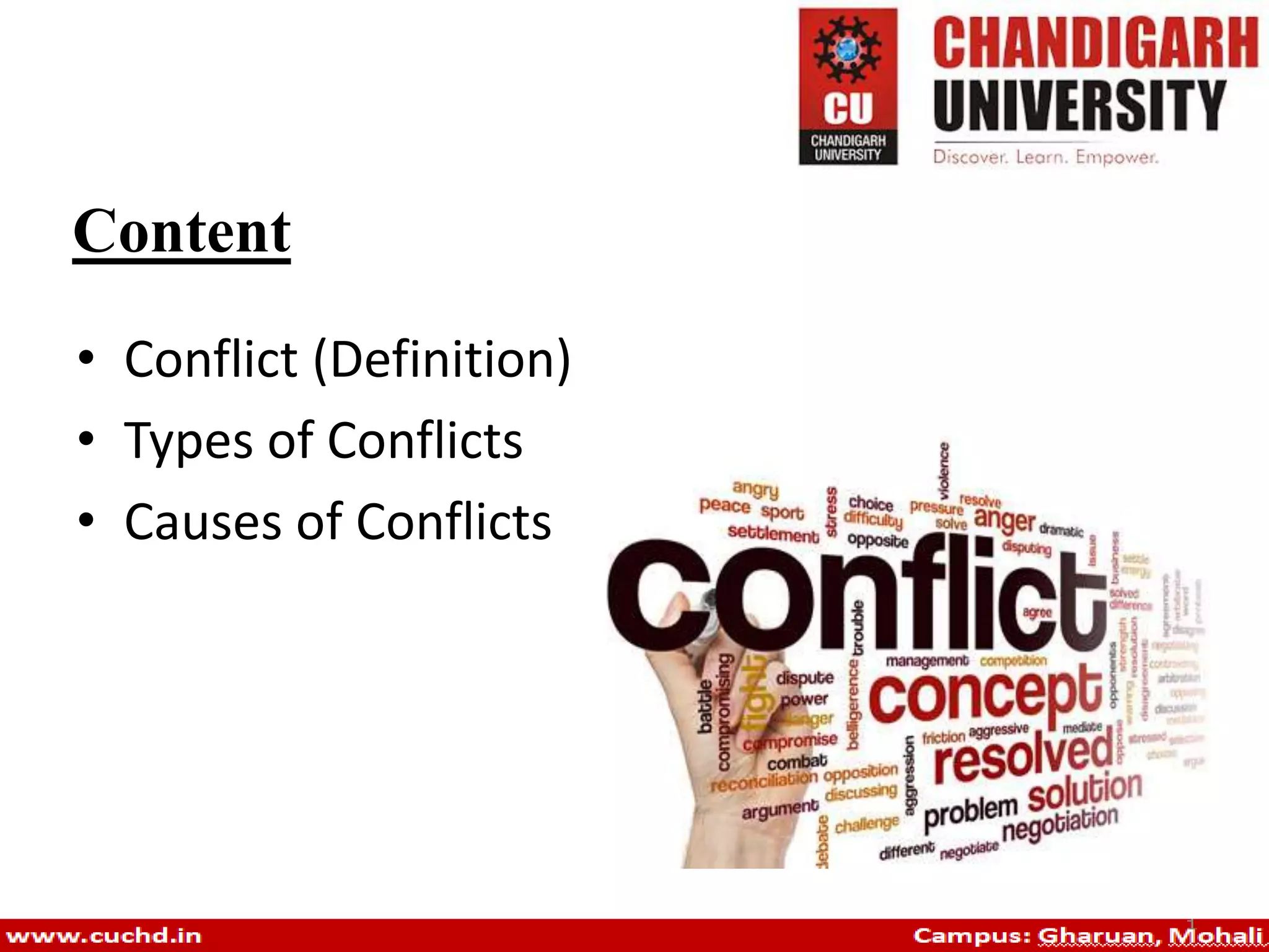 What is conflict and why it happens | PPTX