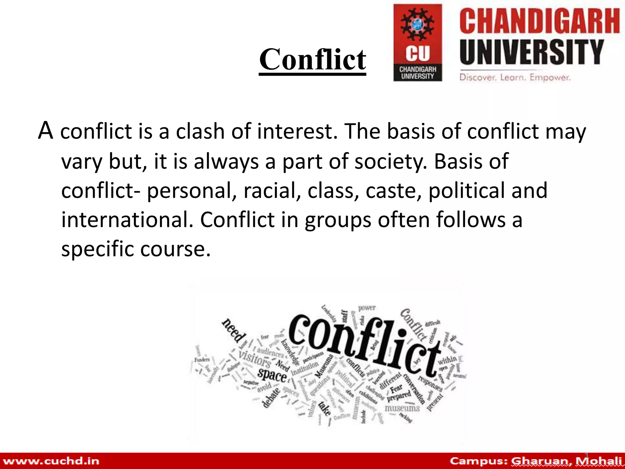 What is conflict and why it happens | PPTX