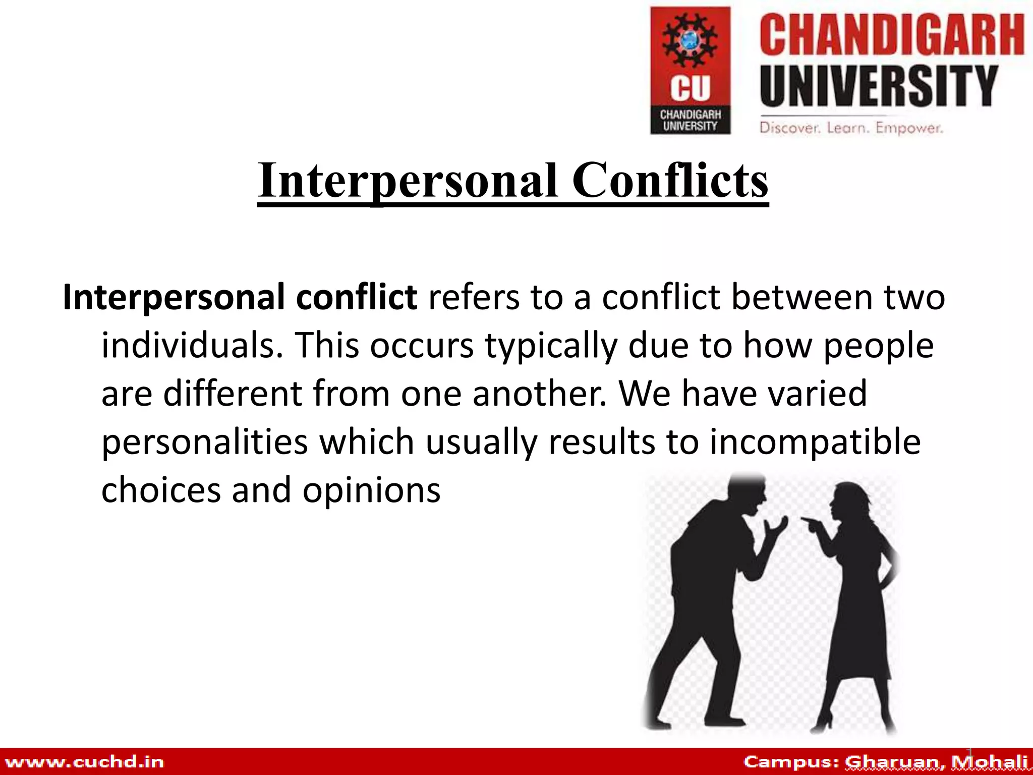 What is conflict and why it happens | PPTX