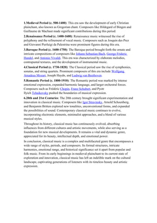 What is Considered Classical Music .docx