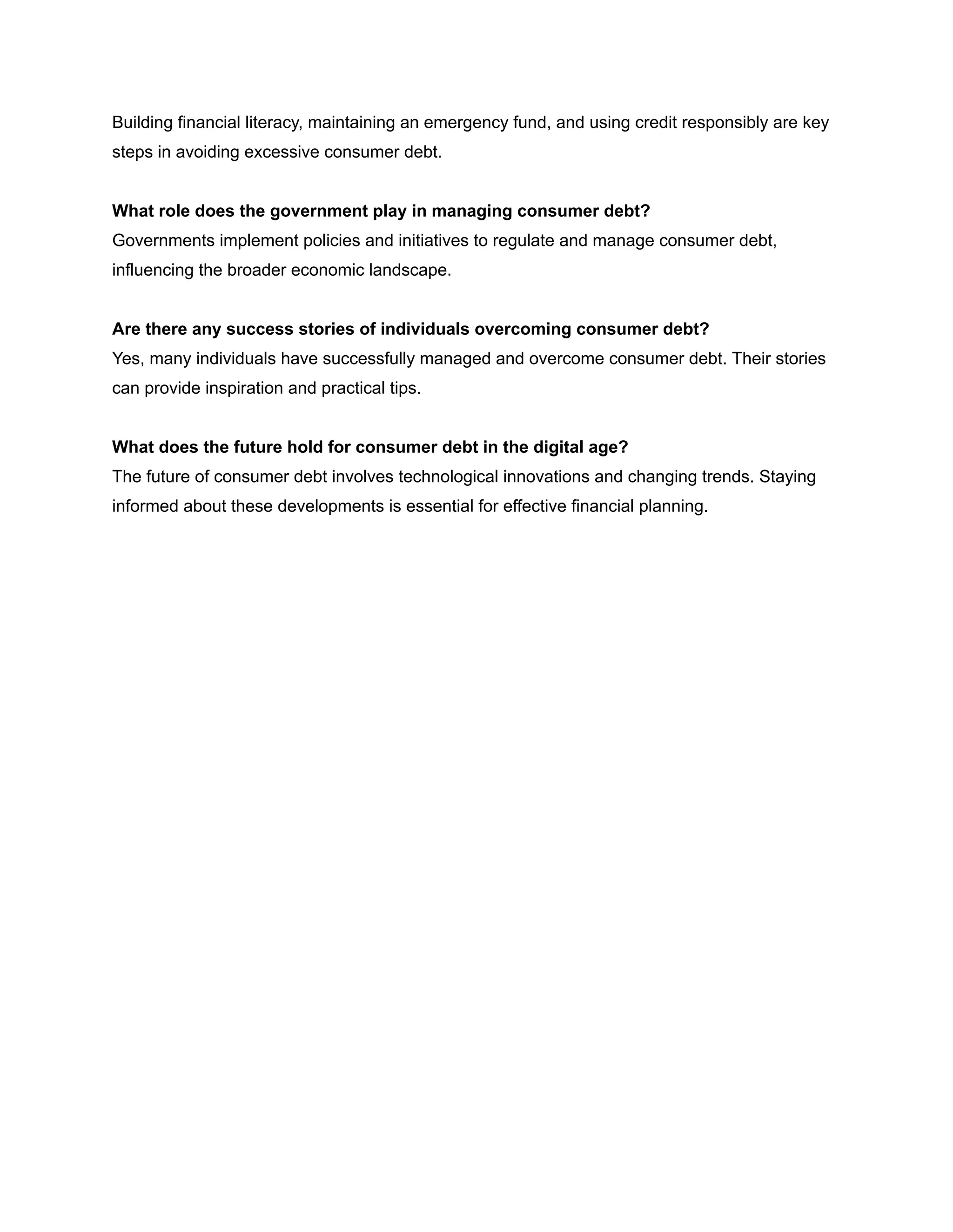 Demystifying Consumer Debt: Understanding the Financial Landscape | PDF
