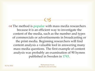 What is Content Analysis in Mass Media Research.pptx