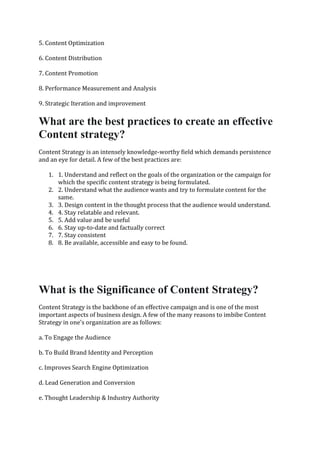 What Is Content Strategy Pdf