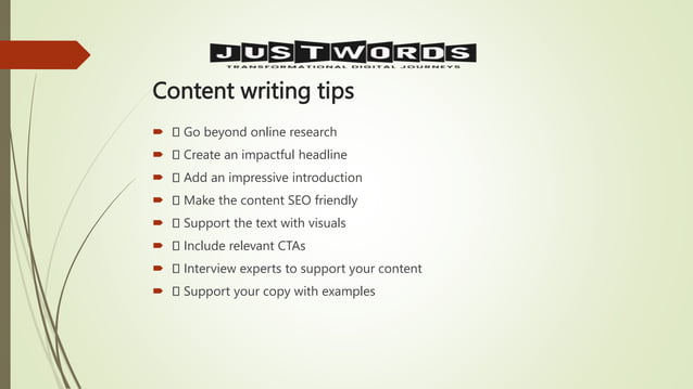 15 Content Writing Examples When to Use Each | PPTX