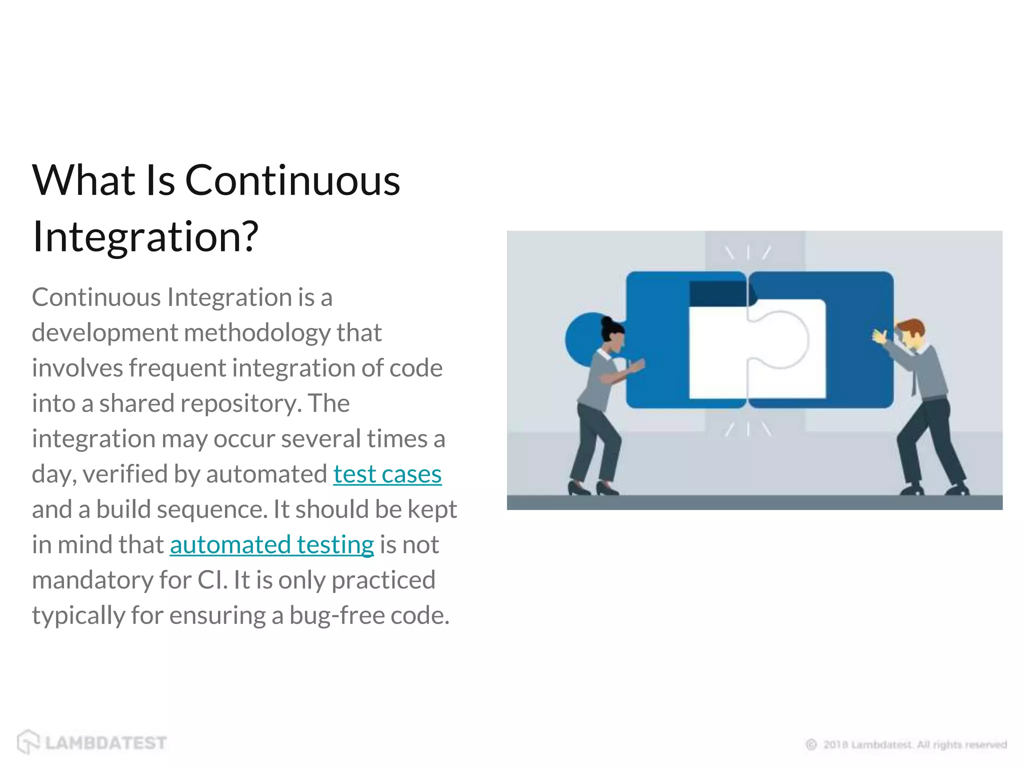 What is Continuous Integration and Continuous Delivery | PPT