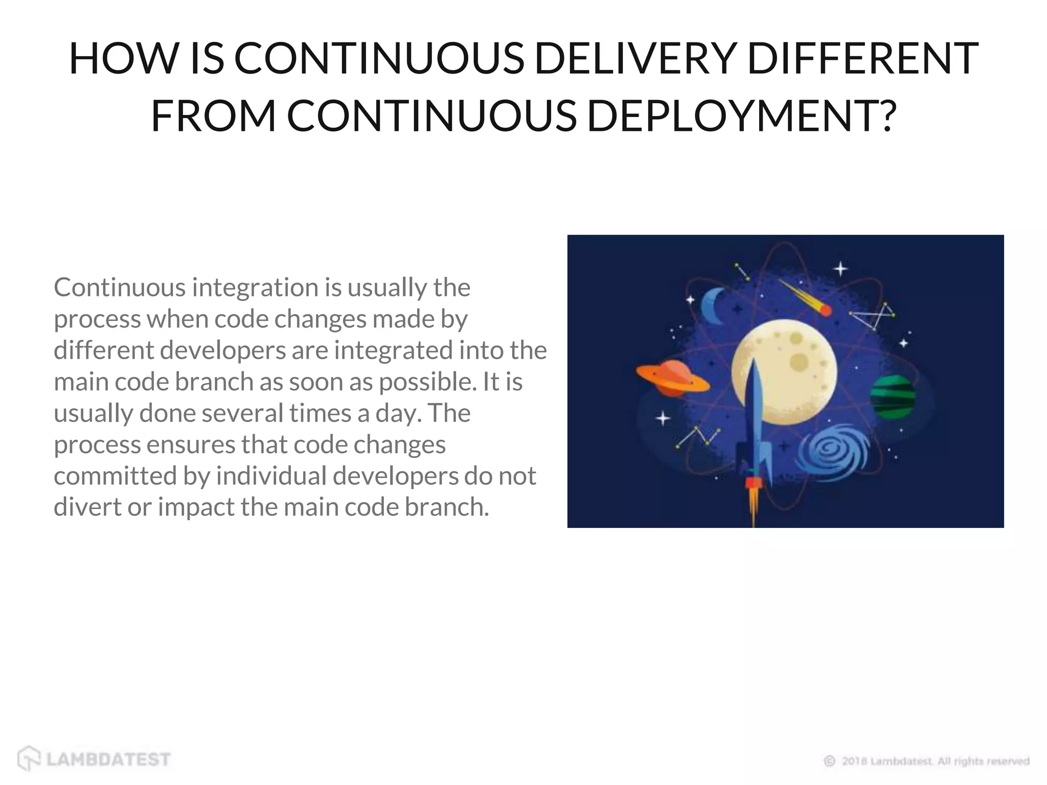 What is Continuous Integration and Continuous Delivery | PPT | Free Download