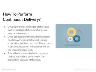 What is Continuous Integration and Continuous Delivery | PPT