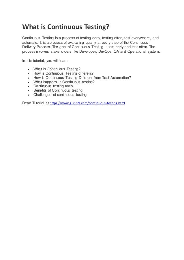 What Is Continuous Testing what-is-continuous-testing