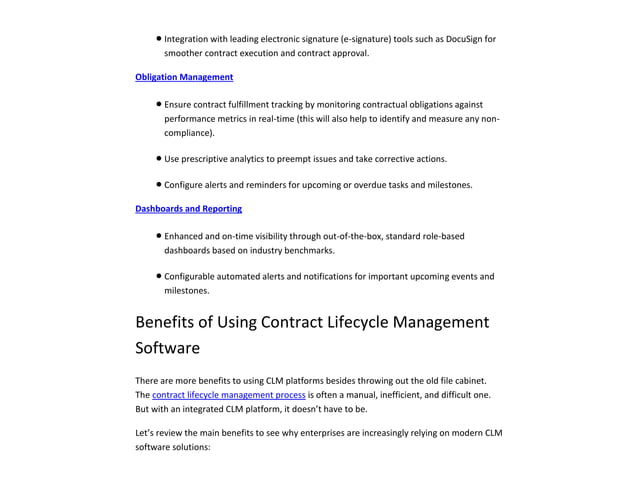 What is Contract Lifecycle Management.pdf | Business | Business and Finance