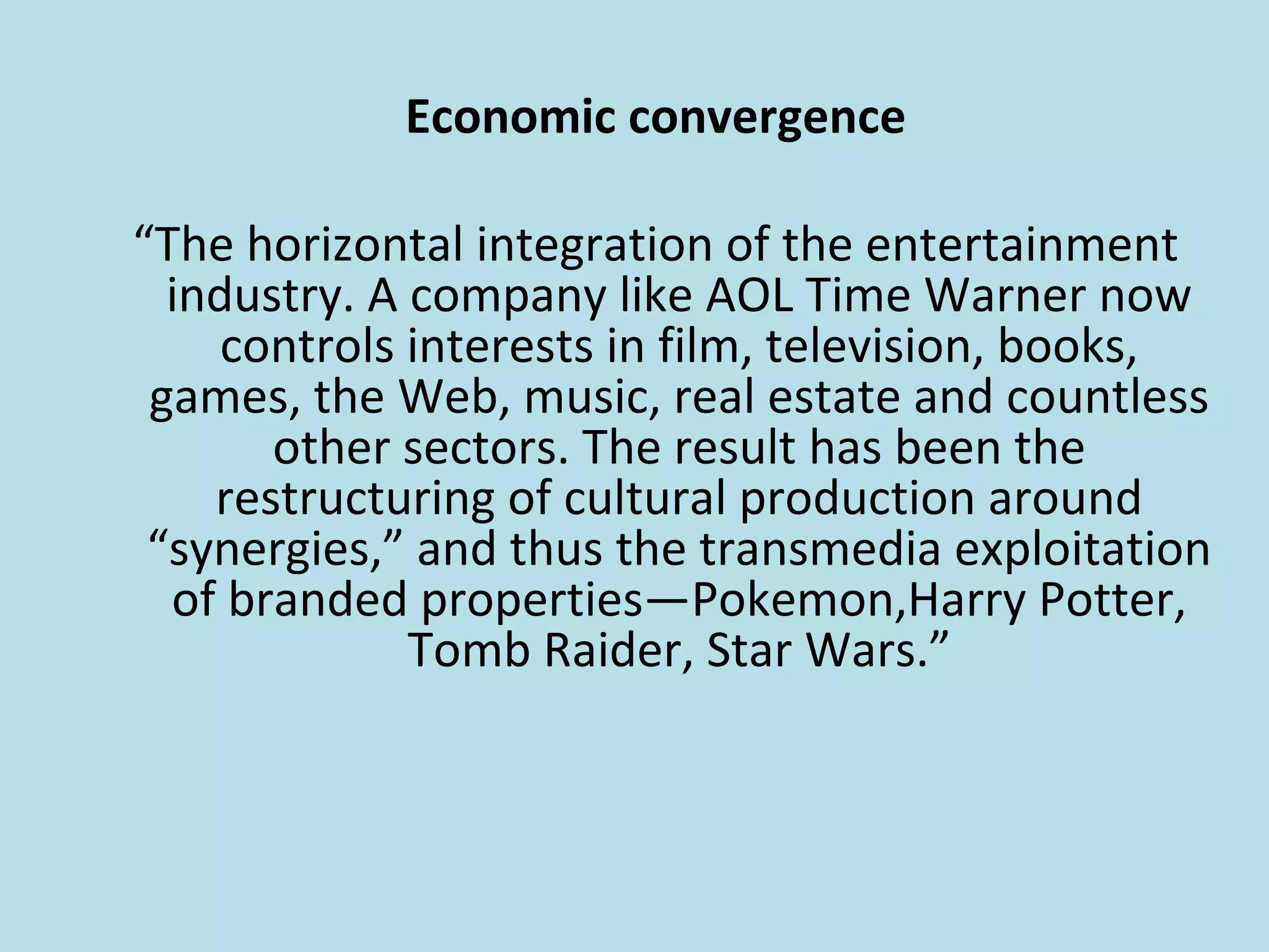 What is convergence culture | PPT