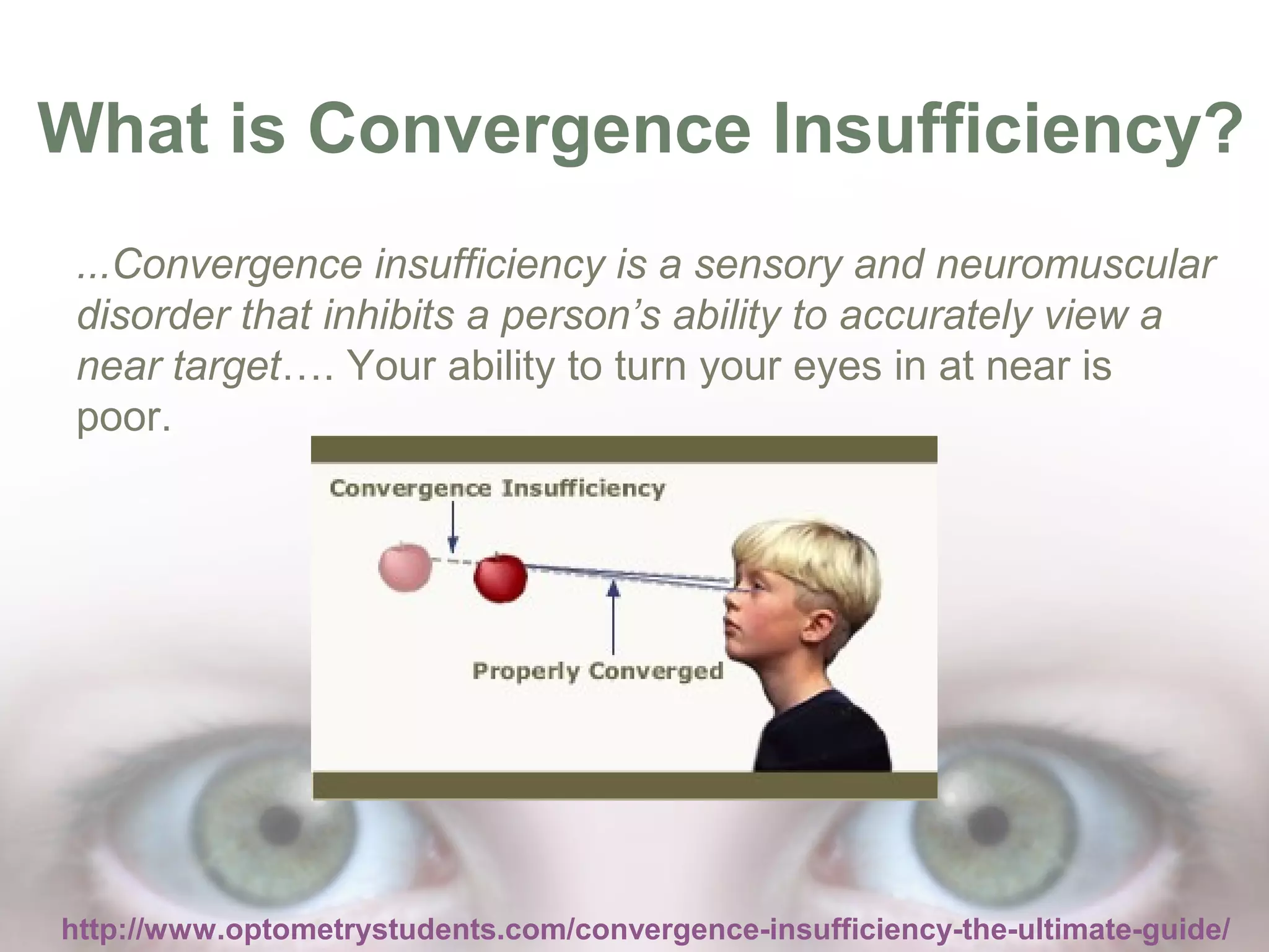 What is Convergence Insufficiency? | PPT