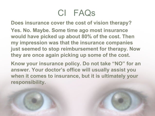 What is Convergence Insufficiency? | PPT | Physical Therapy | Wellness