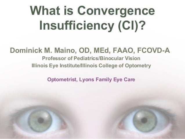 What is Convergence Insufficiency?