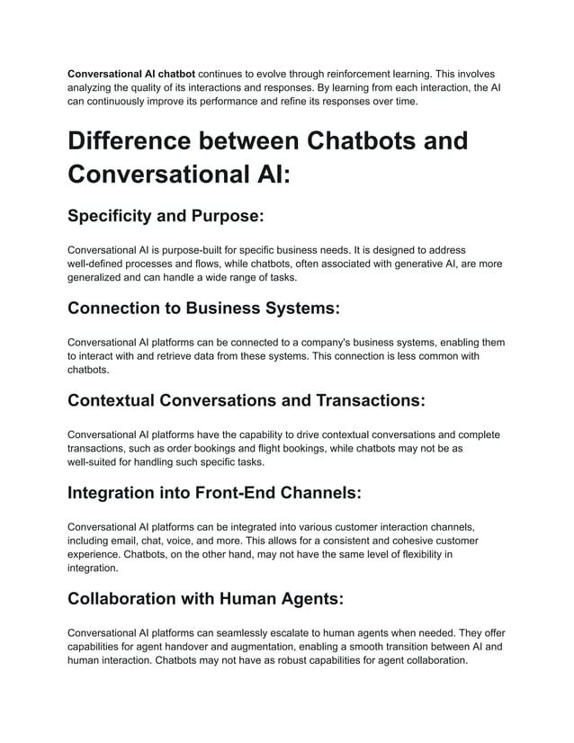 What is Conversational AI How it is different from chatbots.pdf