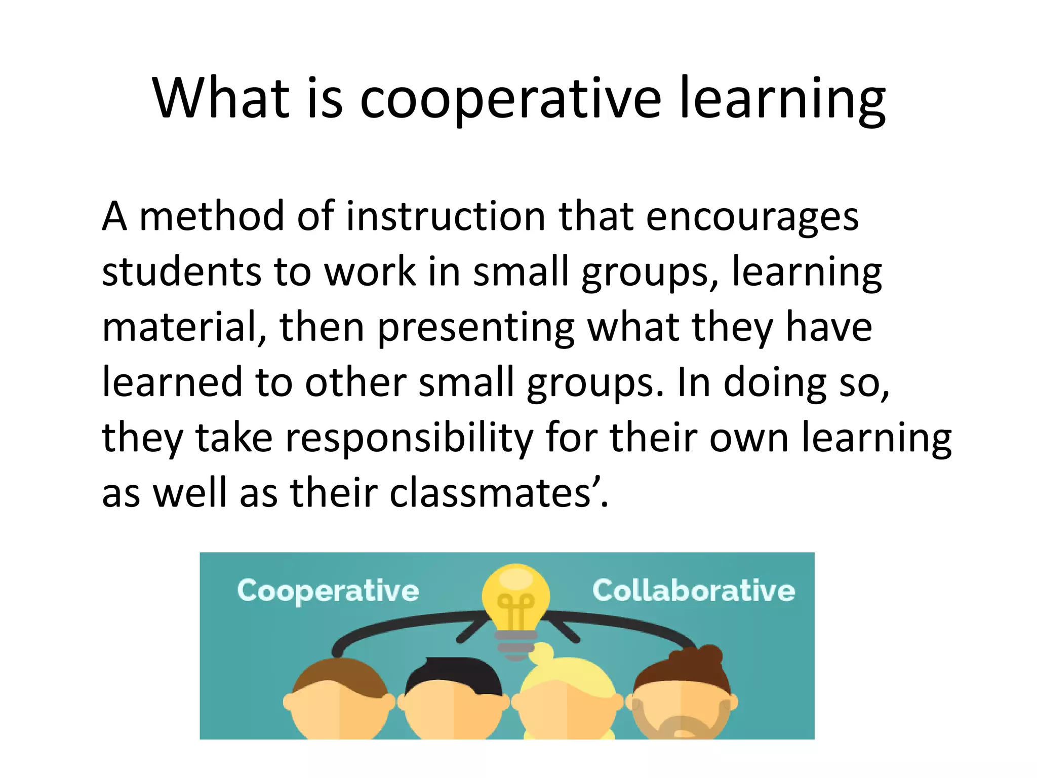 What is cooperative learning | PDF | Education