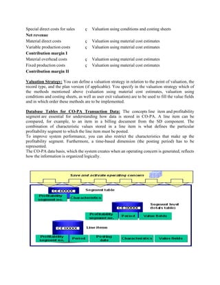 What is copa master data | DOCX | Business Accounting & Finance | Business