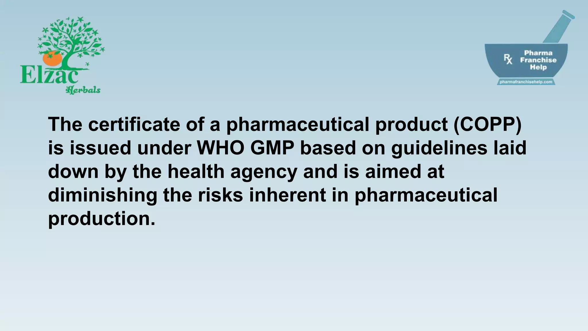 What is COPPs? How to apply for COPPs (Certificate of Pharmaceutical ...