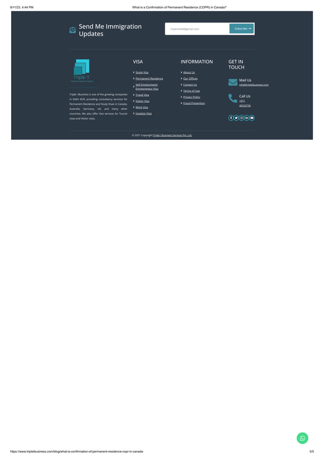 What is Copr Canada | PDF | Government Support and Welfare | Financial ...