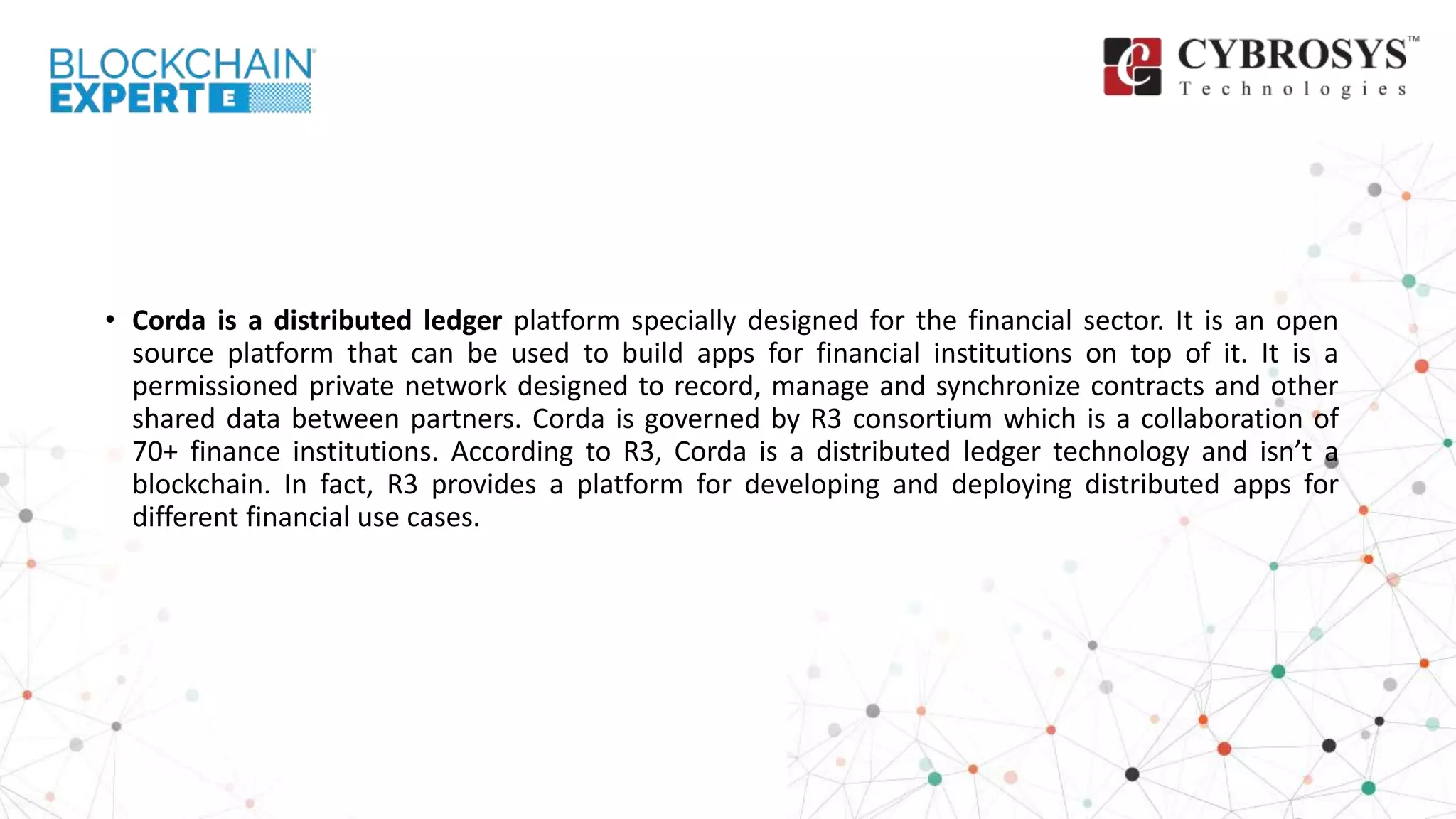 What is corda | PPTX