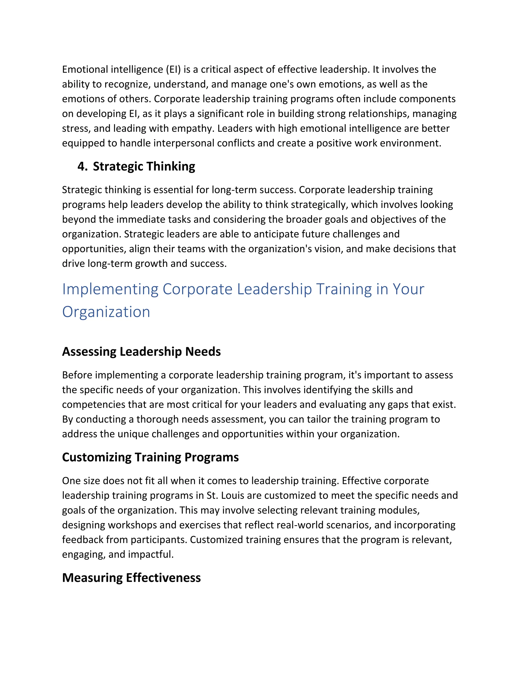 What Is Corporate Leadership Training.... | PDF