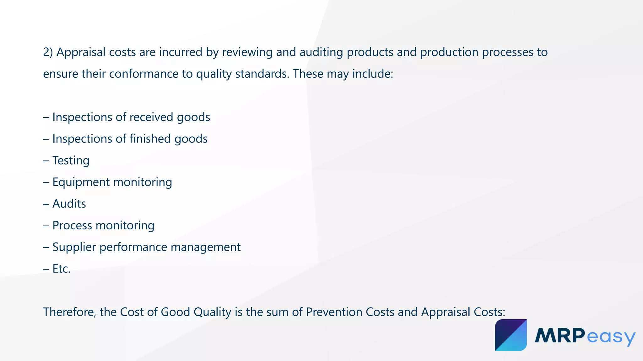 What is cost of quality and how to calculate it | PDF