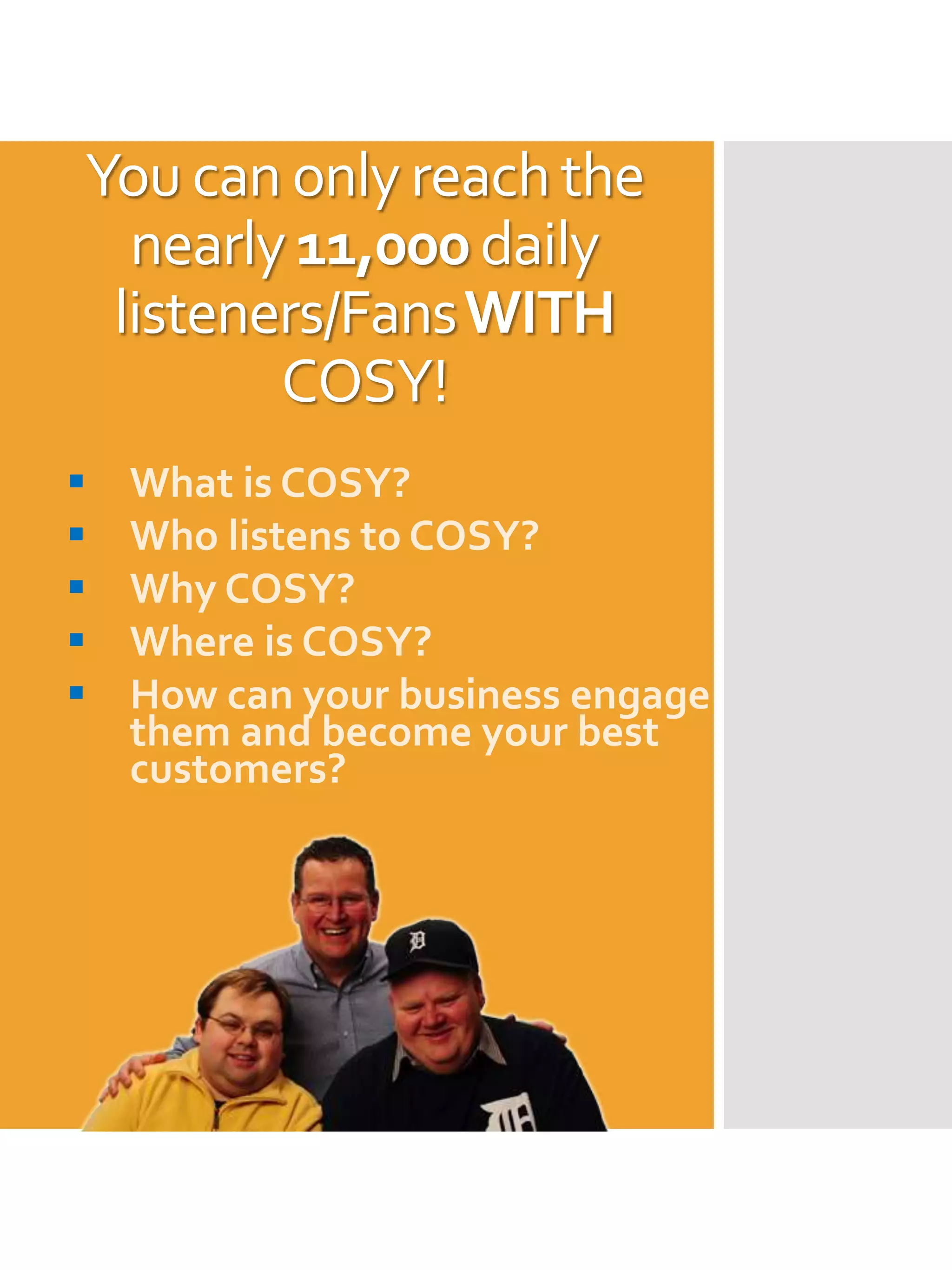 What is COSY Presentation | PPTX