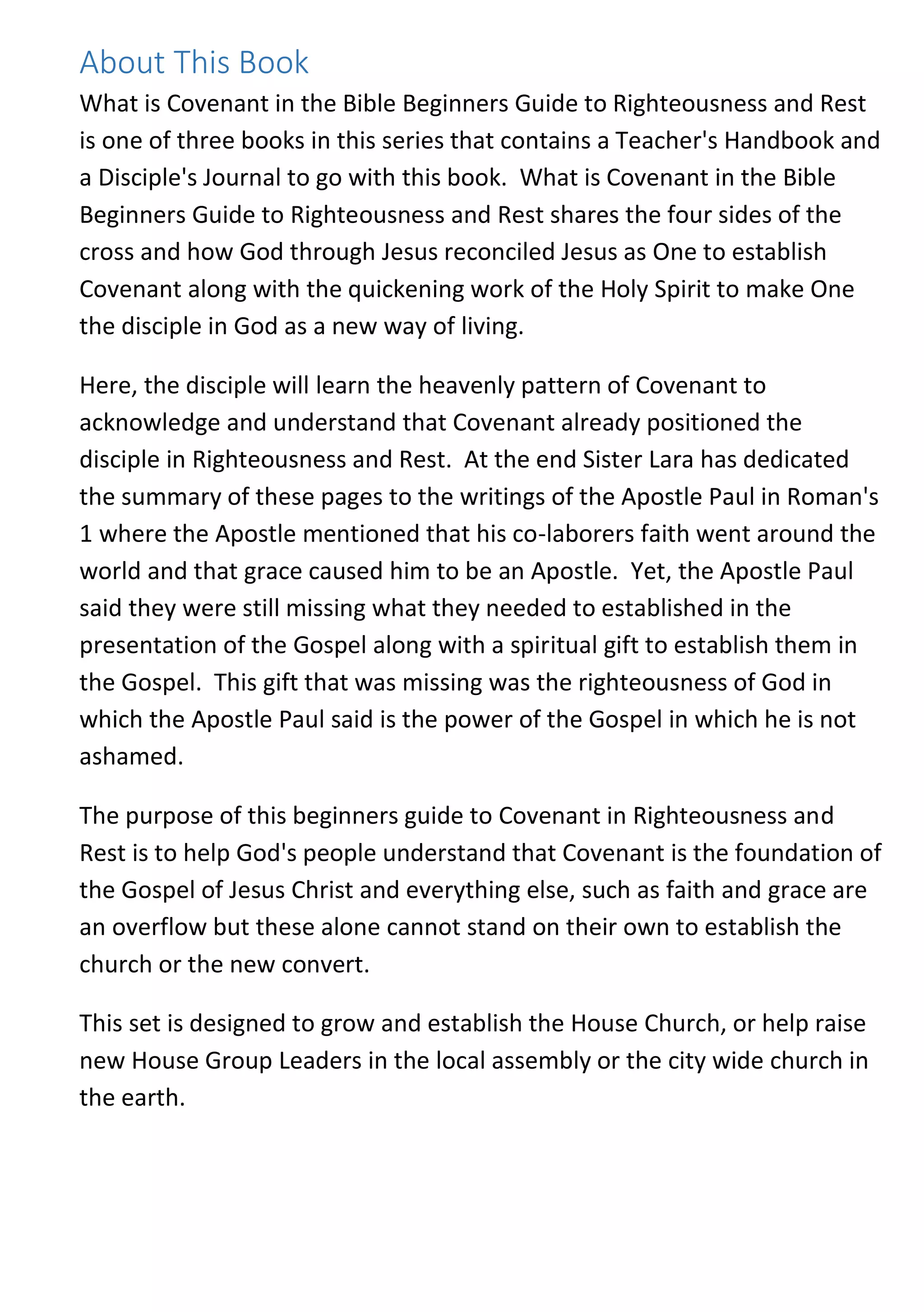 What is Covenant in the Bible Beginners Guide to Righteousness and Rest.pdf