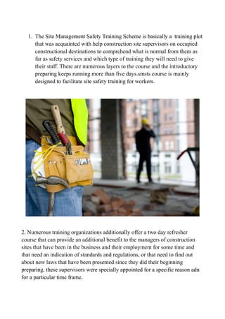 What is covered in smsts courses | PDF