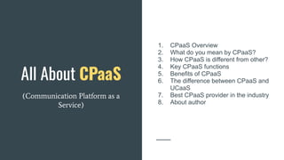 What is CPaaS - A Complete Guide.pdf