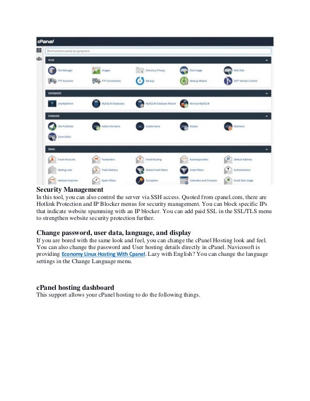 What is cPanel and how is it used.pdf