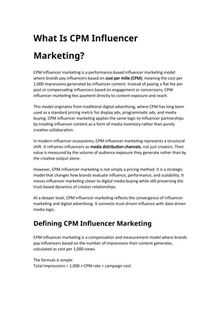 What Is CPM Influencer Marketing? .docx