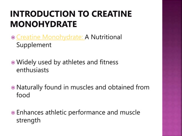 What is creatine monohydrate ? Does creatine increase muscle size? | PPT