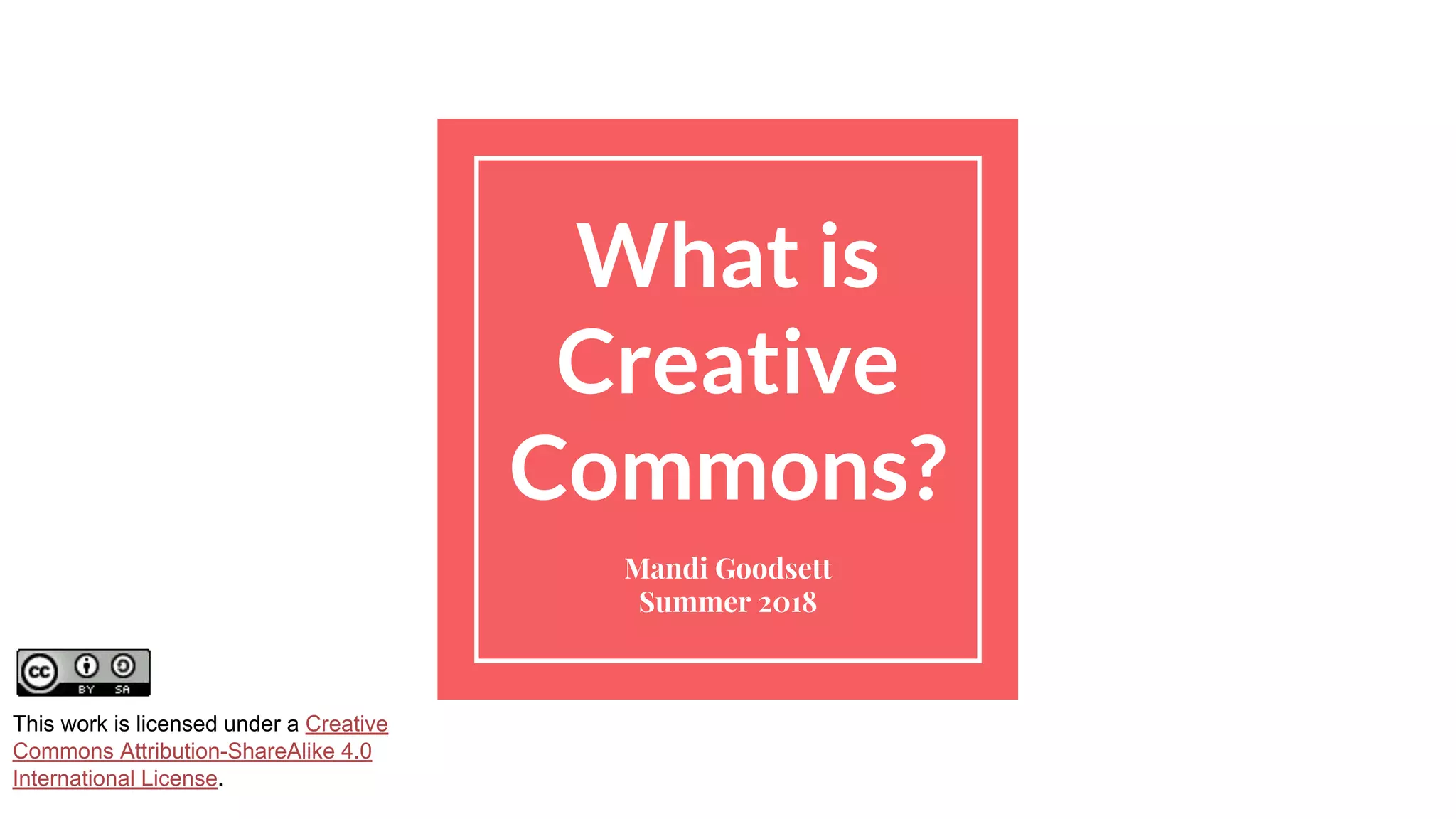 What is the Creative Commons? | PDF