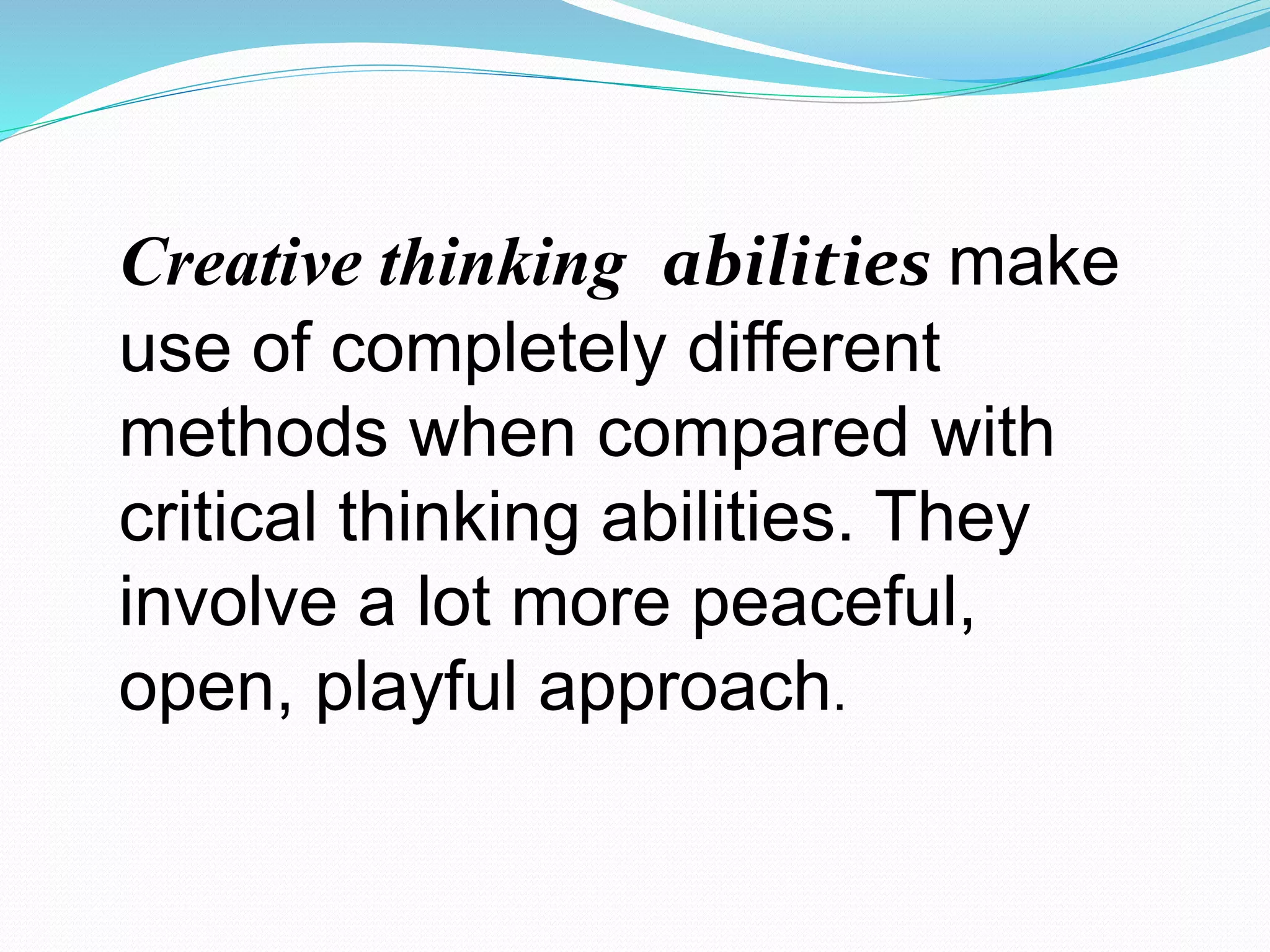 What is creative thinking | PPT