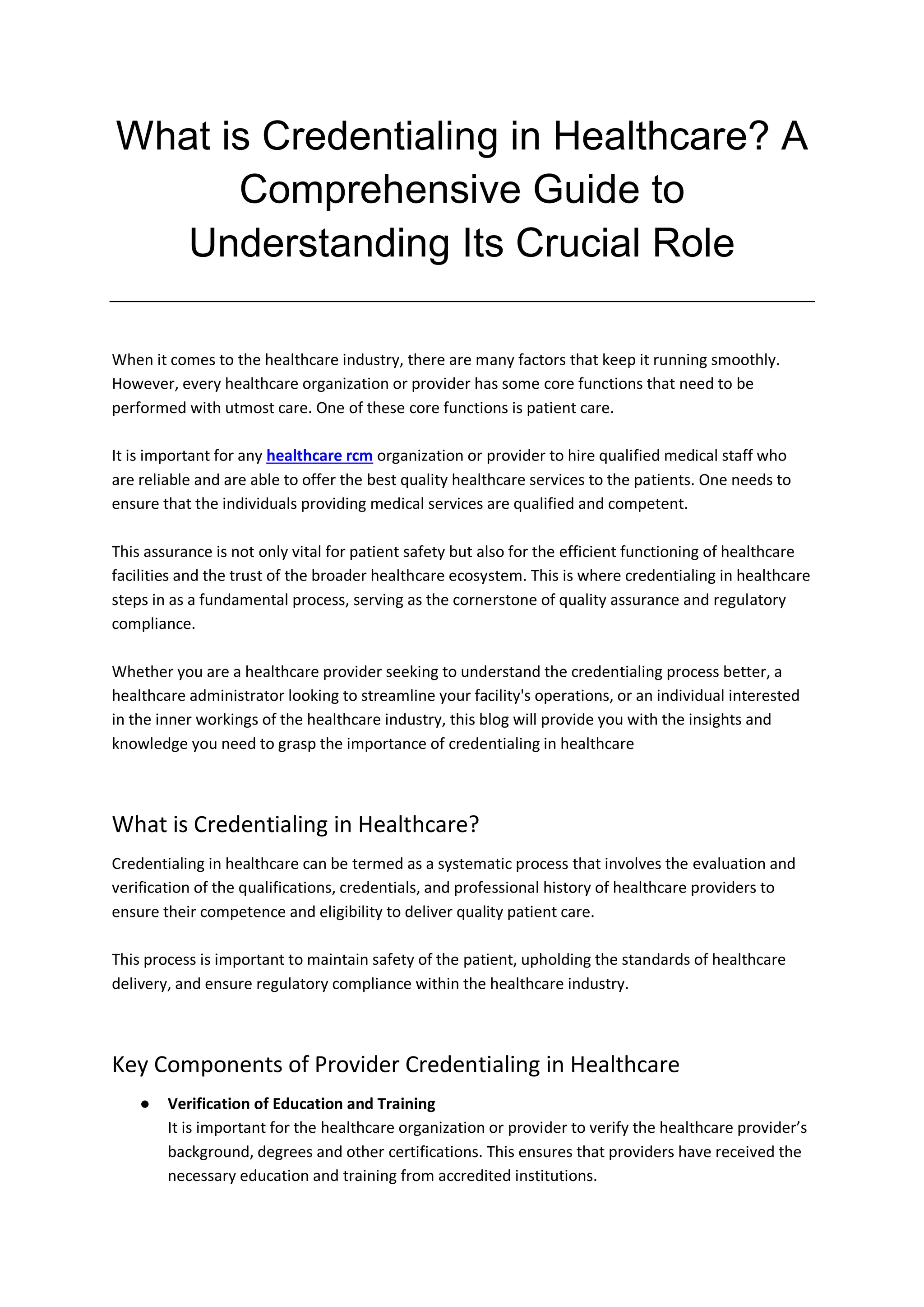 What is Credentialing in Healthcare_ A Comprehensive Guide to ...