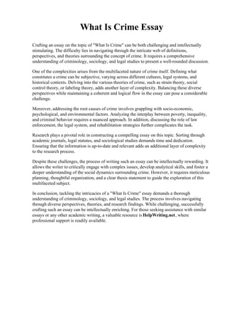 What Is Crime Essay.pdf