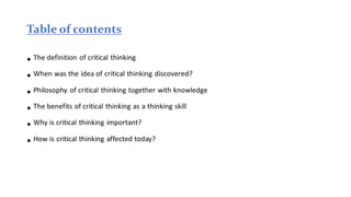 What is critical thinking, and how is it affected today.pdf