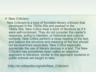 What Is Criticism | PPT